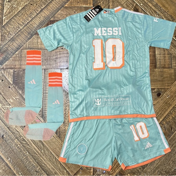 adidas | Shirts & Tops | New Messi 22425 Inter Miami Cf Kids Sets ...